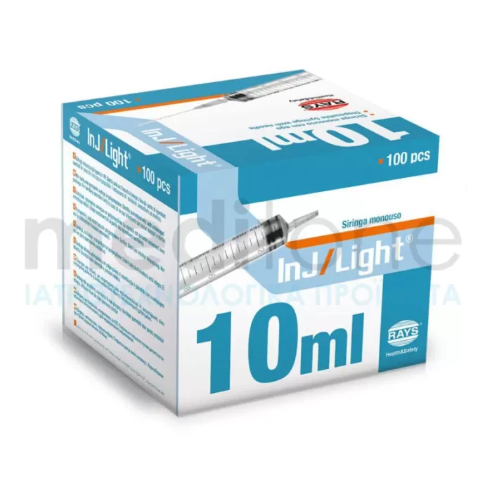 Σύριγγες Rays INJ / LIGHT® 20ml χωρίς Βελόνα (50τμχ) - Αγοράστε Online ...